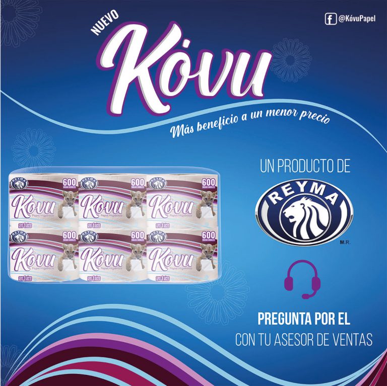 Papel higienico kovu c/600 hojas, bulto c/8 paquetes c/6 rollos cada ...